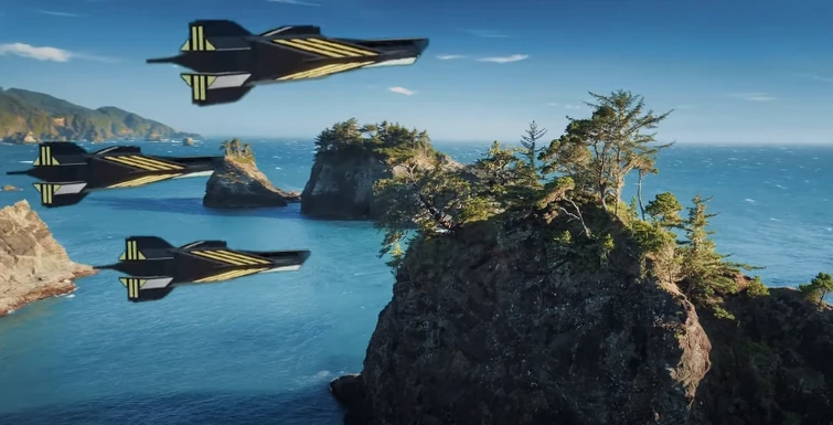 A screenshot from one of the scenes in the Starscape movie trailer ...