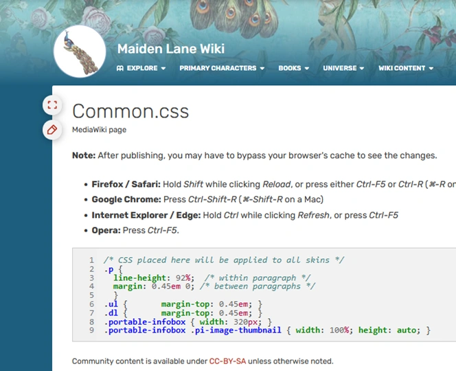 Struggling with CSS - trying to reduce spacing between paragraphs/other text elements | Fandom