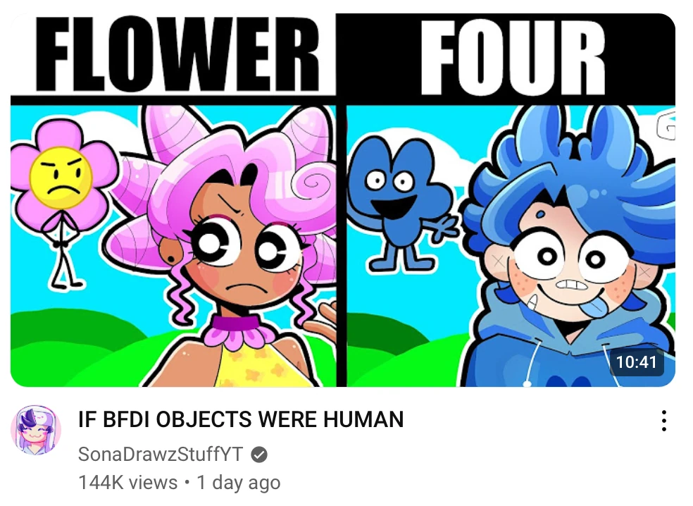 Youtuber who i didn't expect to do bfdi content does bfdi content? 😱😱😱 ...