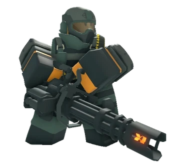 (1/4) best looking max level appearance out of all the minigunner skins ...