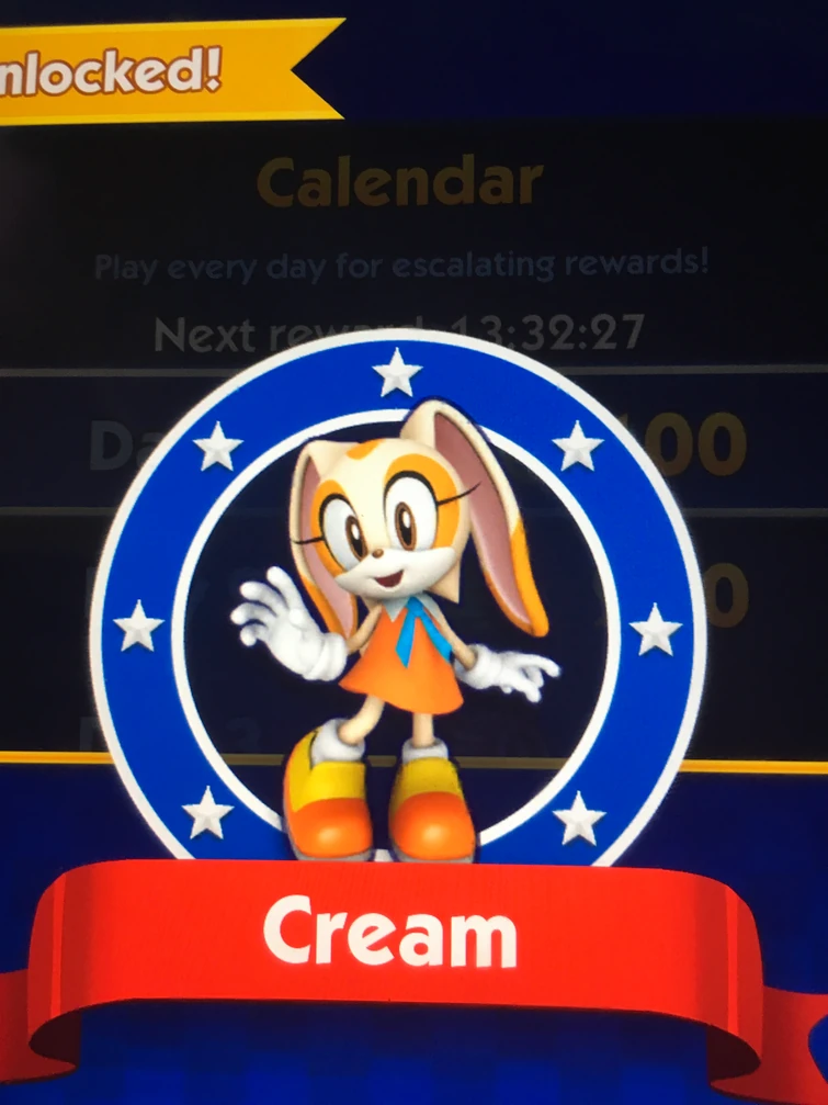 I got cream the rabbit in sonic dash! | Fandom