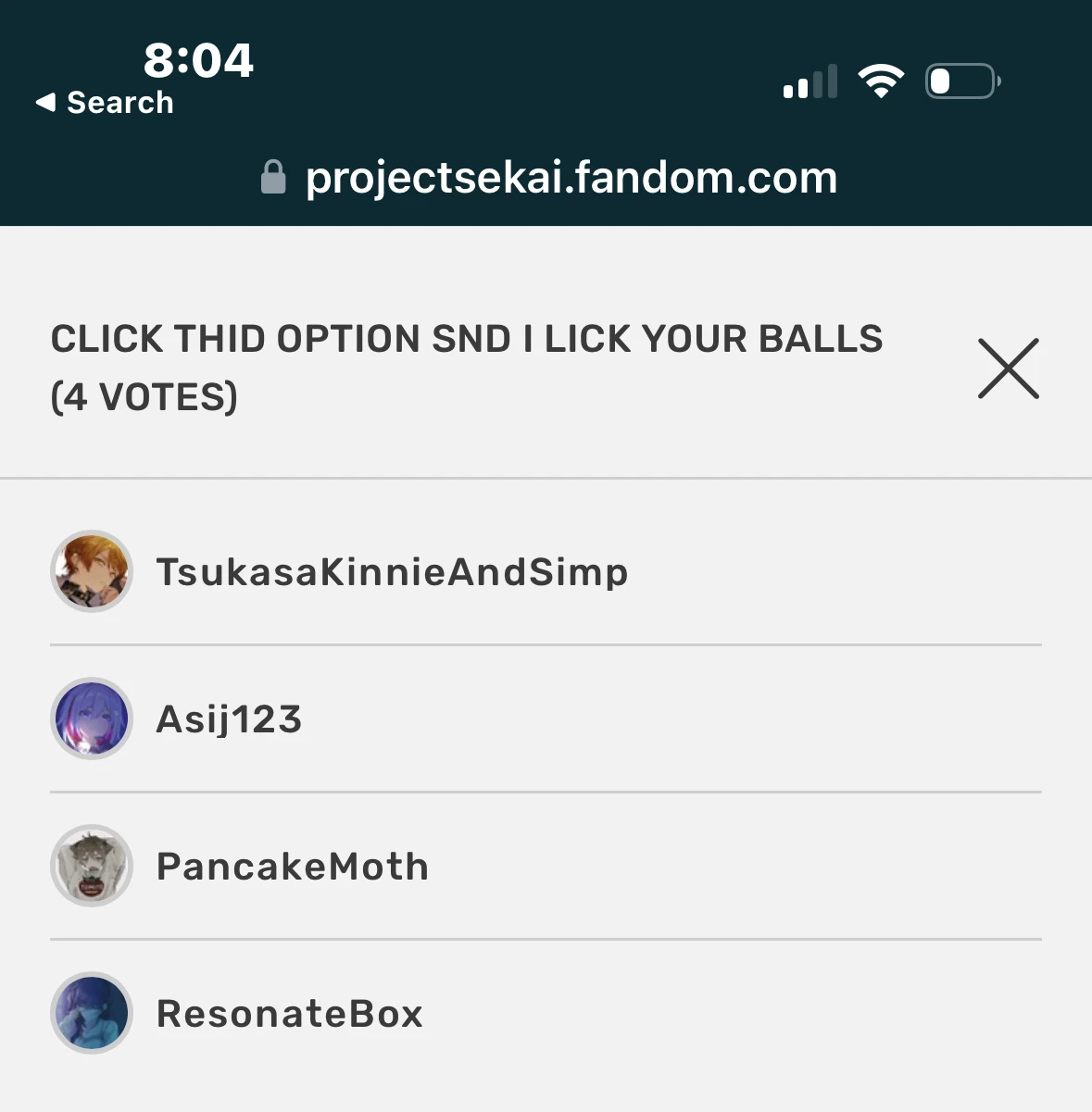 bro what kindof mfs want their balls licked | Fandom