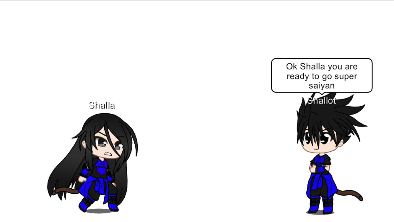 Shalla goes Super Saiyan for the first time (Gacha Club) | Fandom