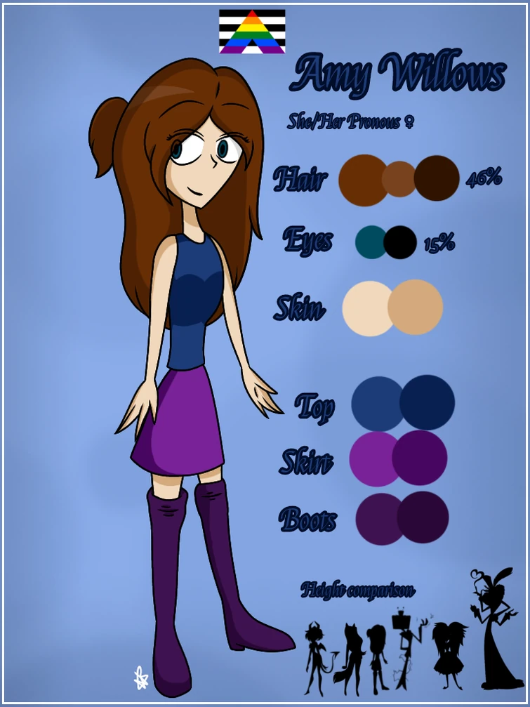 I'm sick but here's my human OC, Amy =n= | Fandom