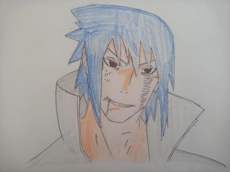how is my sasuke drawing??? (ik the colouring is bad) | Fandom