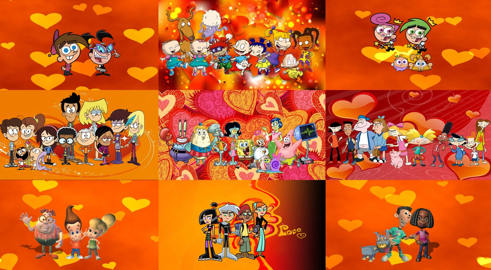 The romantic couples from nickelodeon (with friends too) for Valentine ...