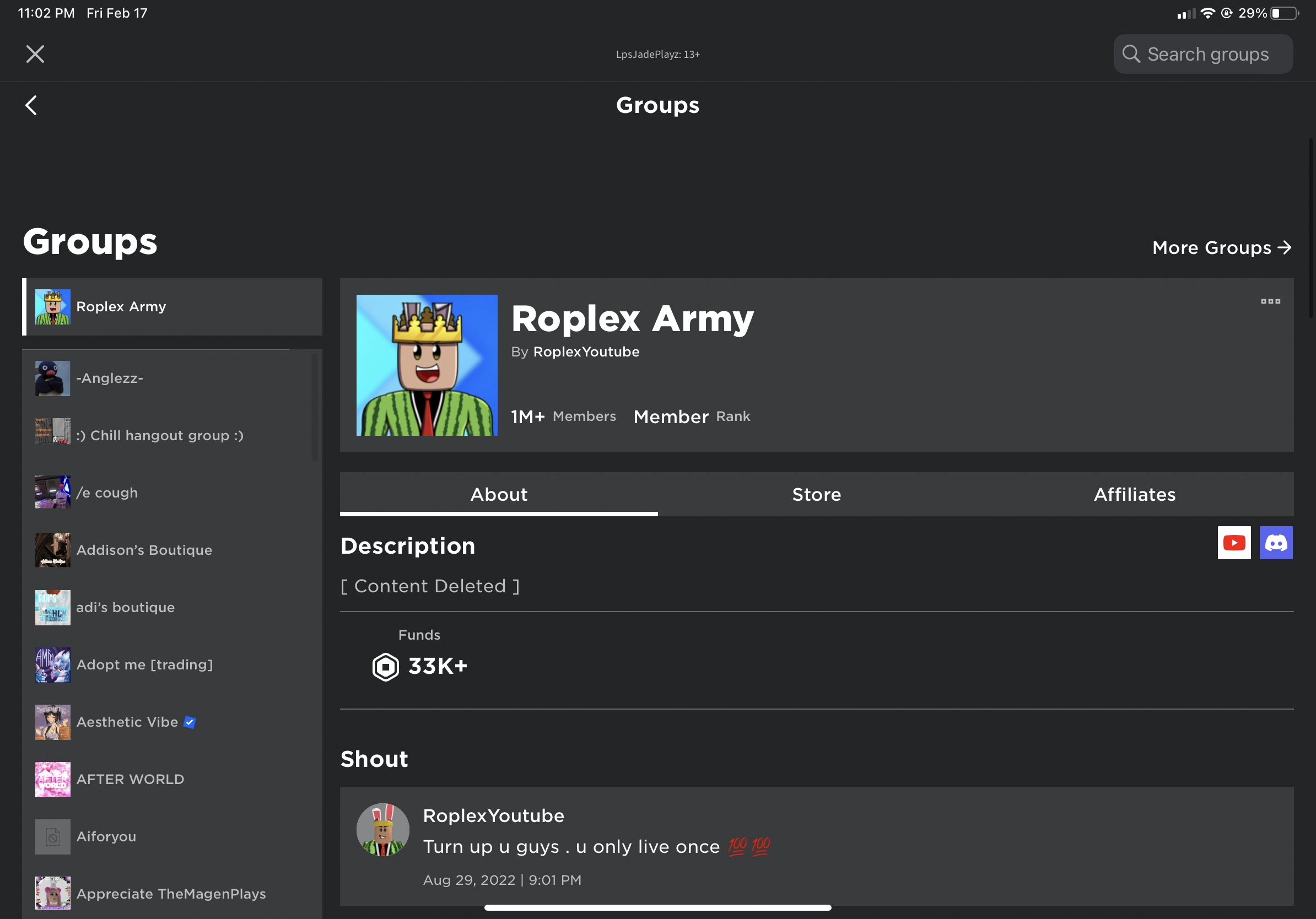 HELP WHY R ALL THE ROPLEX SERVERS DELETED | Fandom