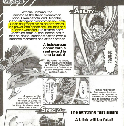 Does Atomic Samurai really slash with the power of a nuke? | Fandom