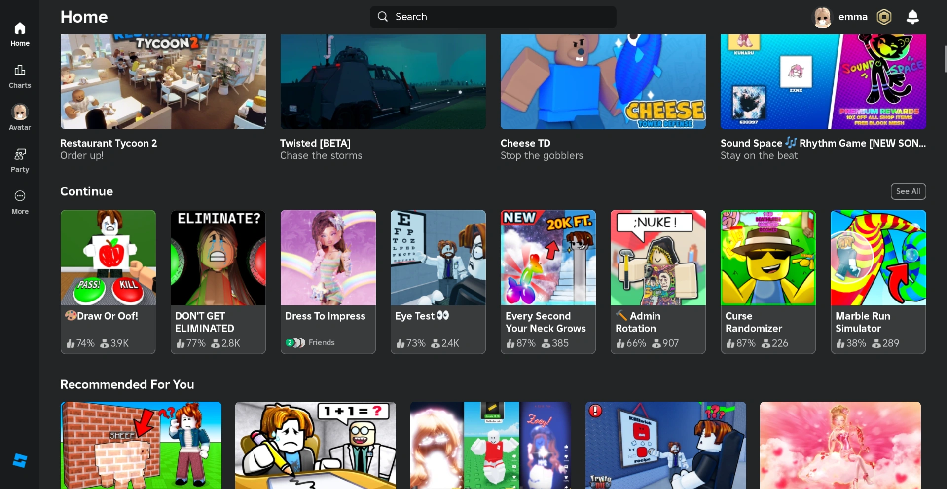 lol my roblox home screen | Fandom