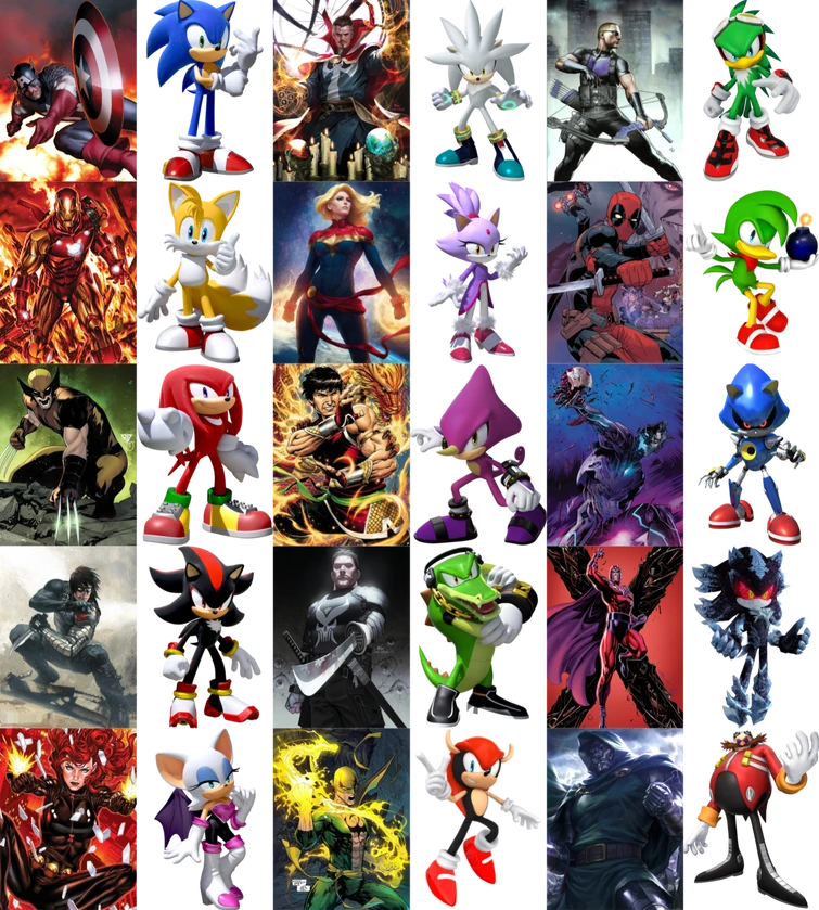 Sonic Characters as Marvel Characters | Fandom
