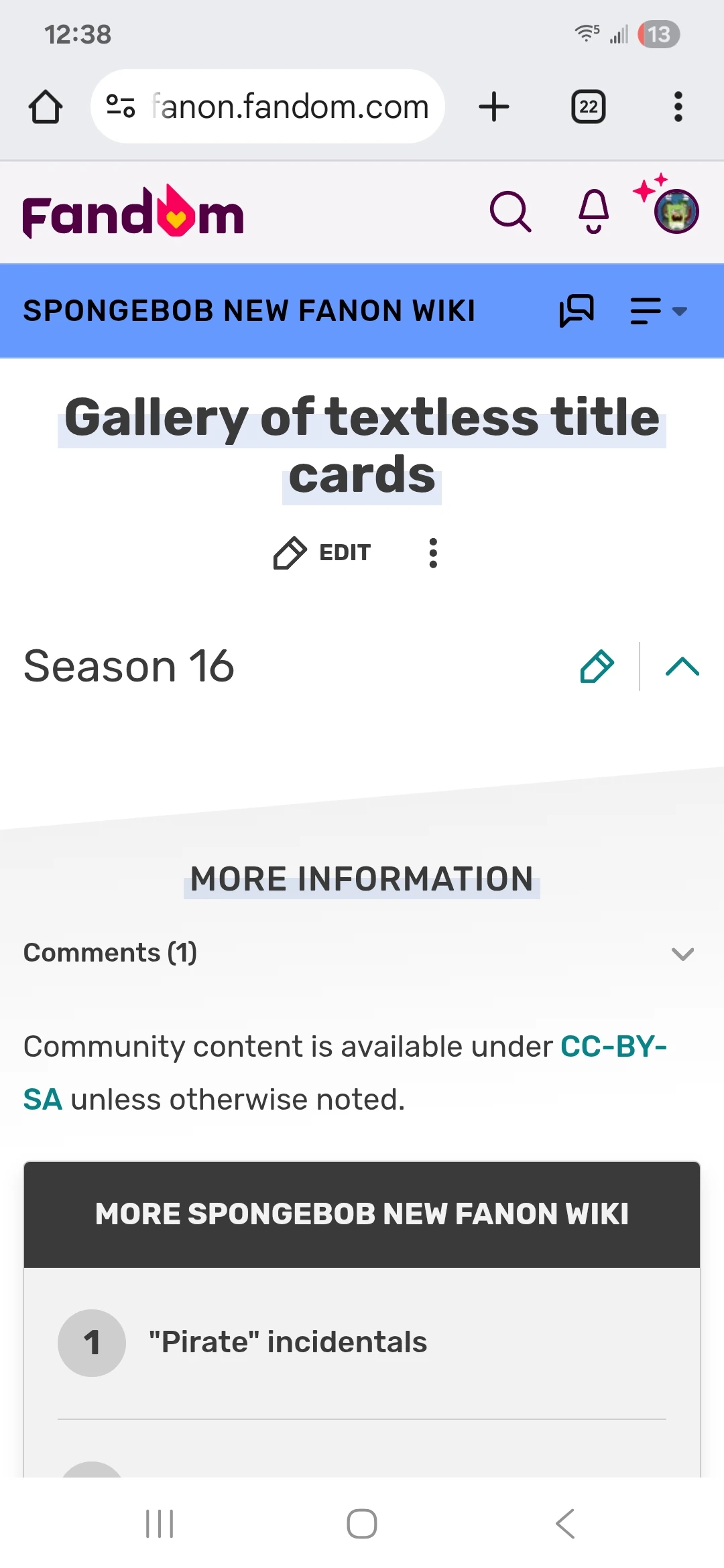 Why are all of the textless title cards is SpongeBob New Fanon wiki ...