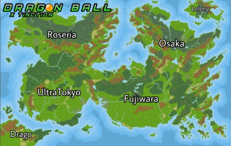 Dragon Ball X Tinction World Map | Fandom