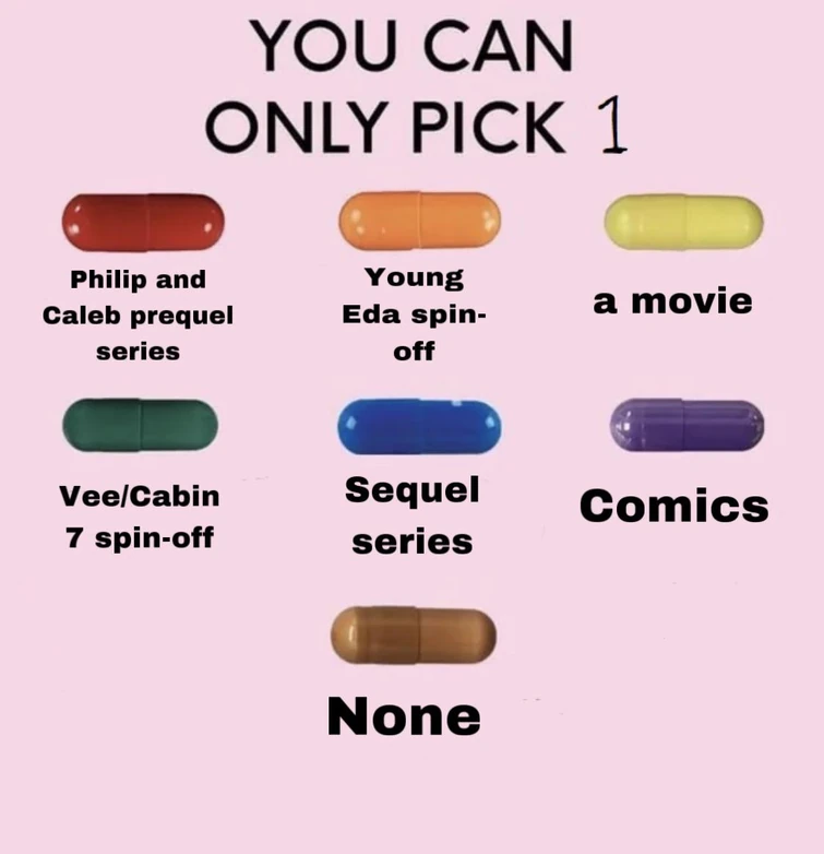 You can only pick 1 | Fandom