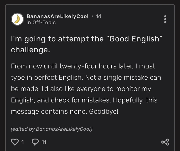 THE GOOD ENGLISH CHALLENGE IS COMPLETED!!! | Fandom
