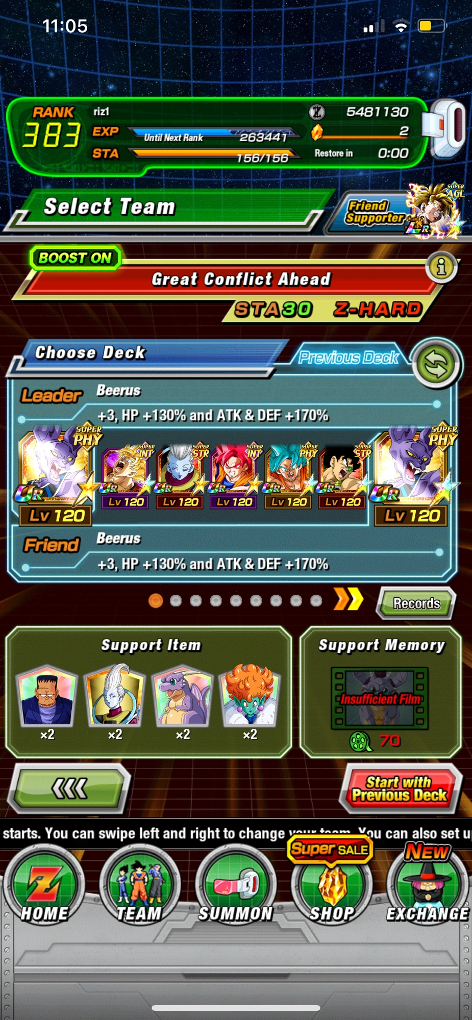 One of my oldest teams. Man I actually thought bardock was on exploding ...