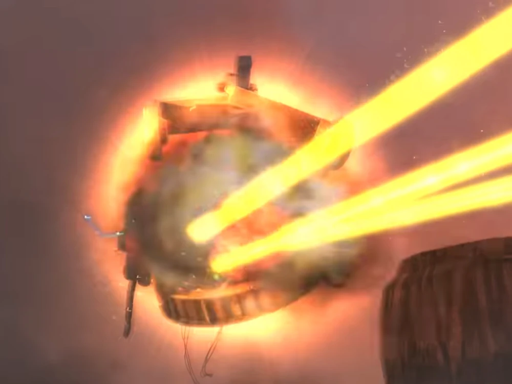 Are we not gonna talk about how bro still tanked the lasers while ...