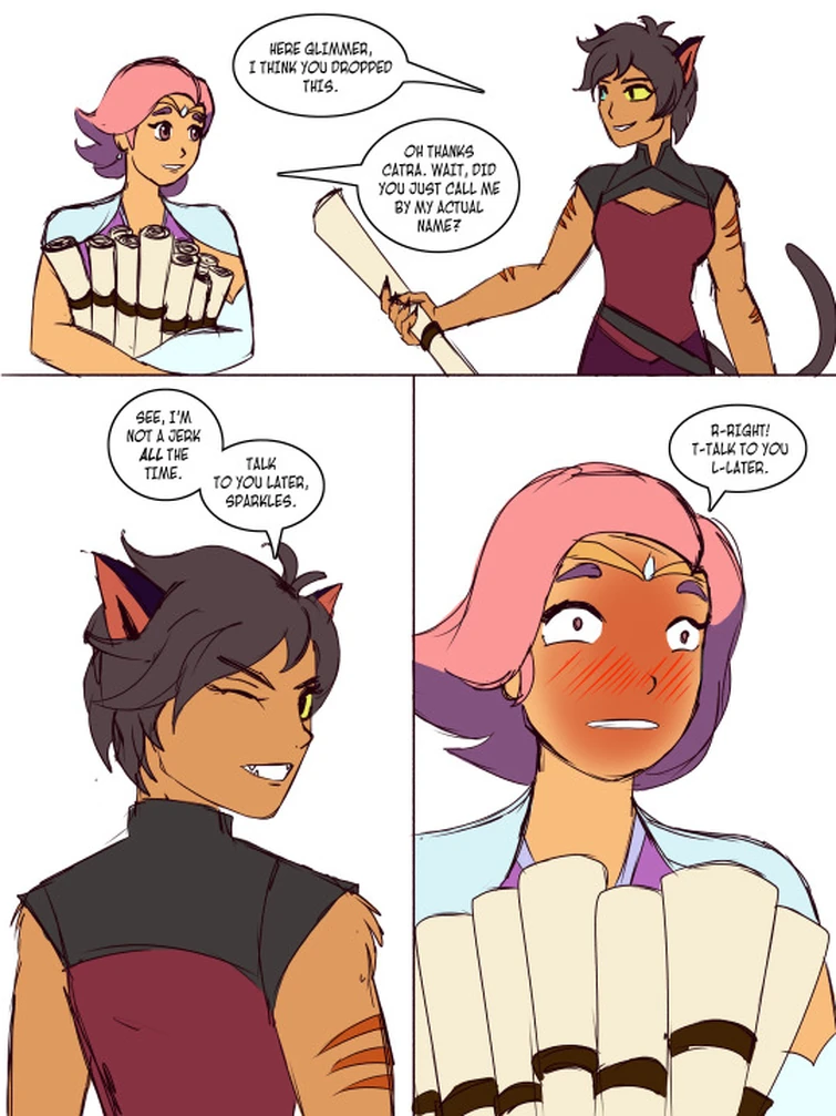 Doodle Request Prompt: Glimmer realizing her crush on Catra | Fandom