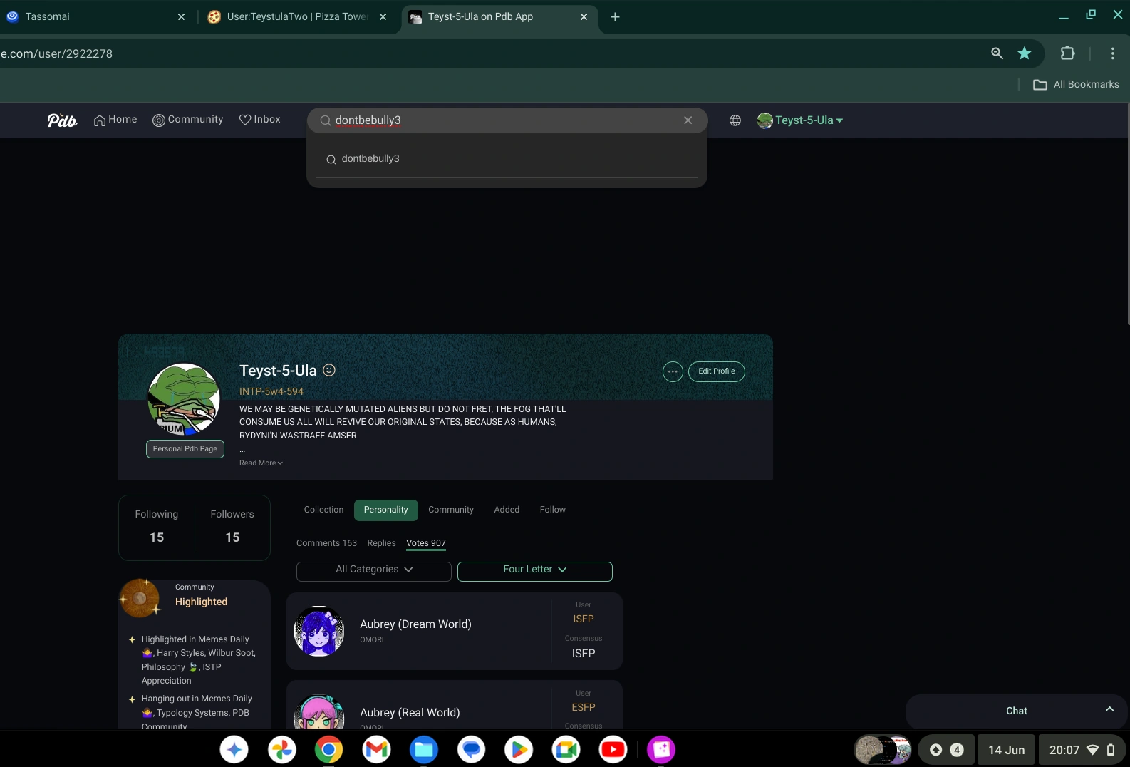 searching pt wiki residents names/usernames on a website they dont know ...
