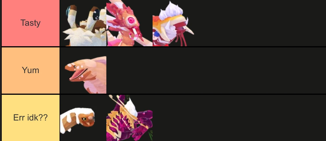 Rating sweet explorer gacha creatures based on how tasty they look | Fandom