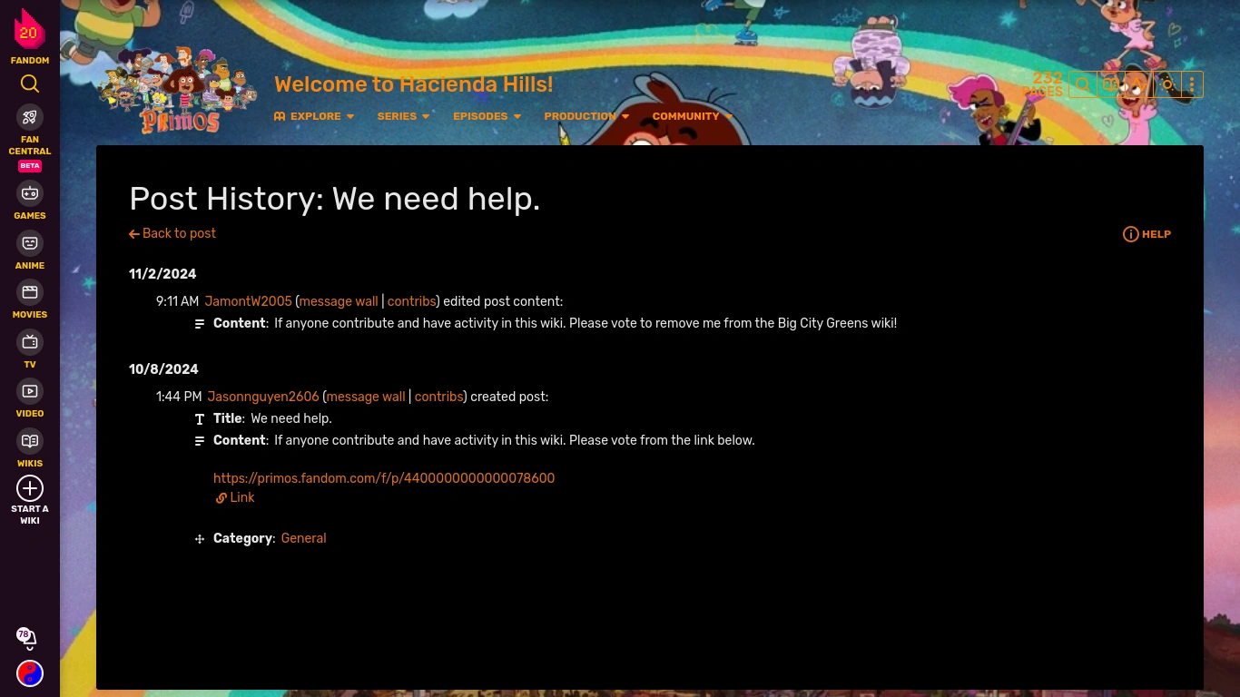 Administrator changed post content to say something else | Fandom