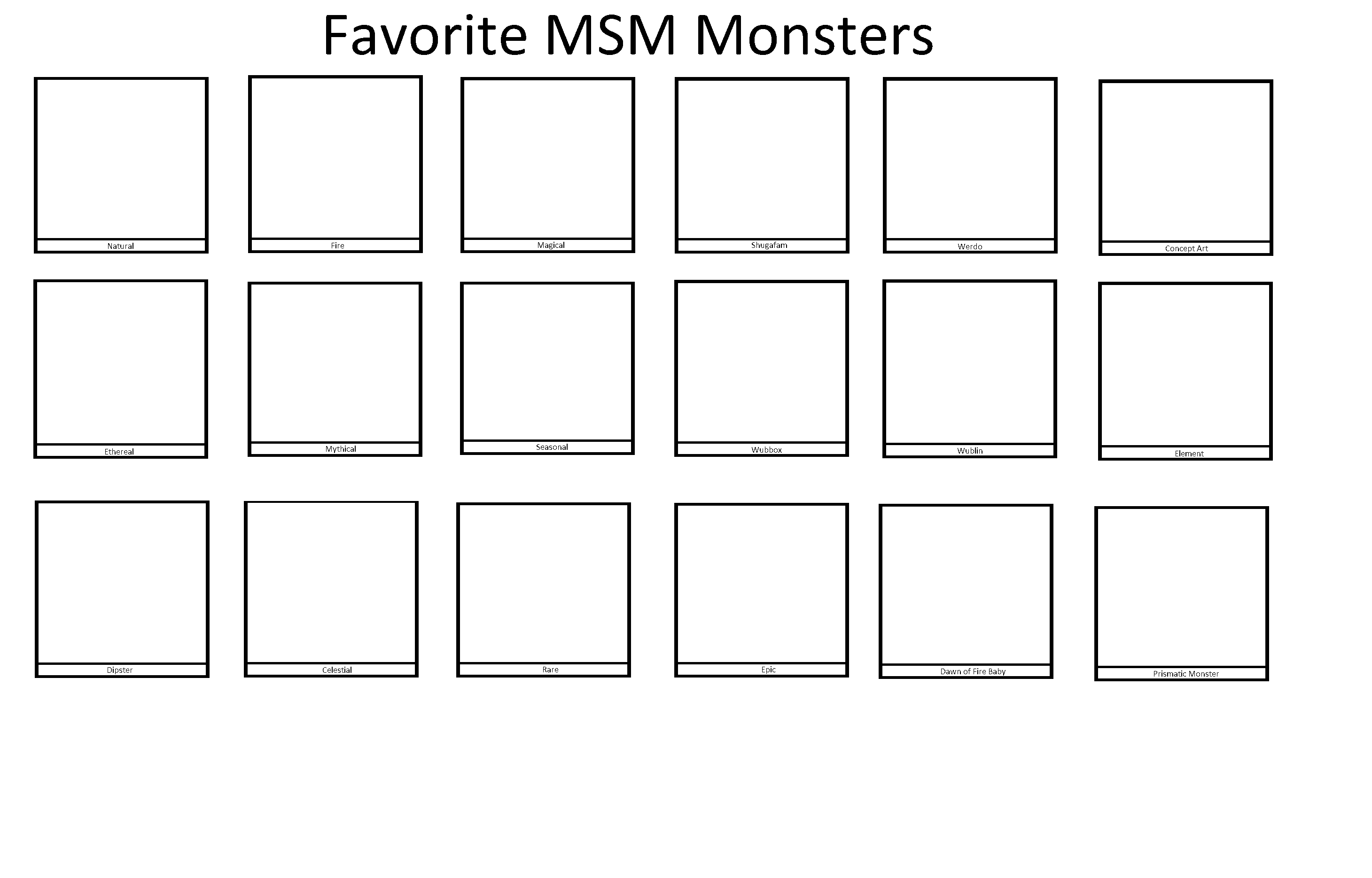 Yes Favorite Monsters Template | Fandom
