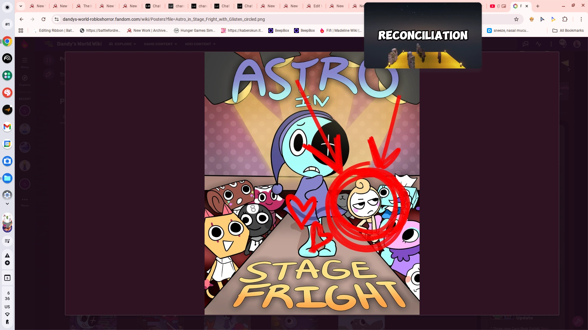 I think the poster page is vandalized.... | Fandom