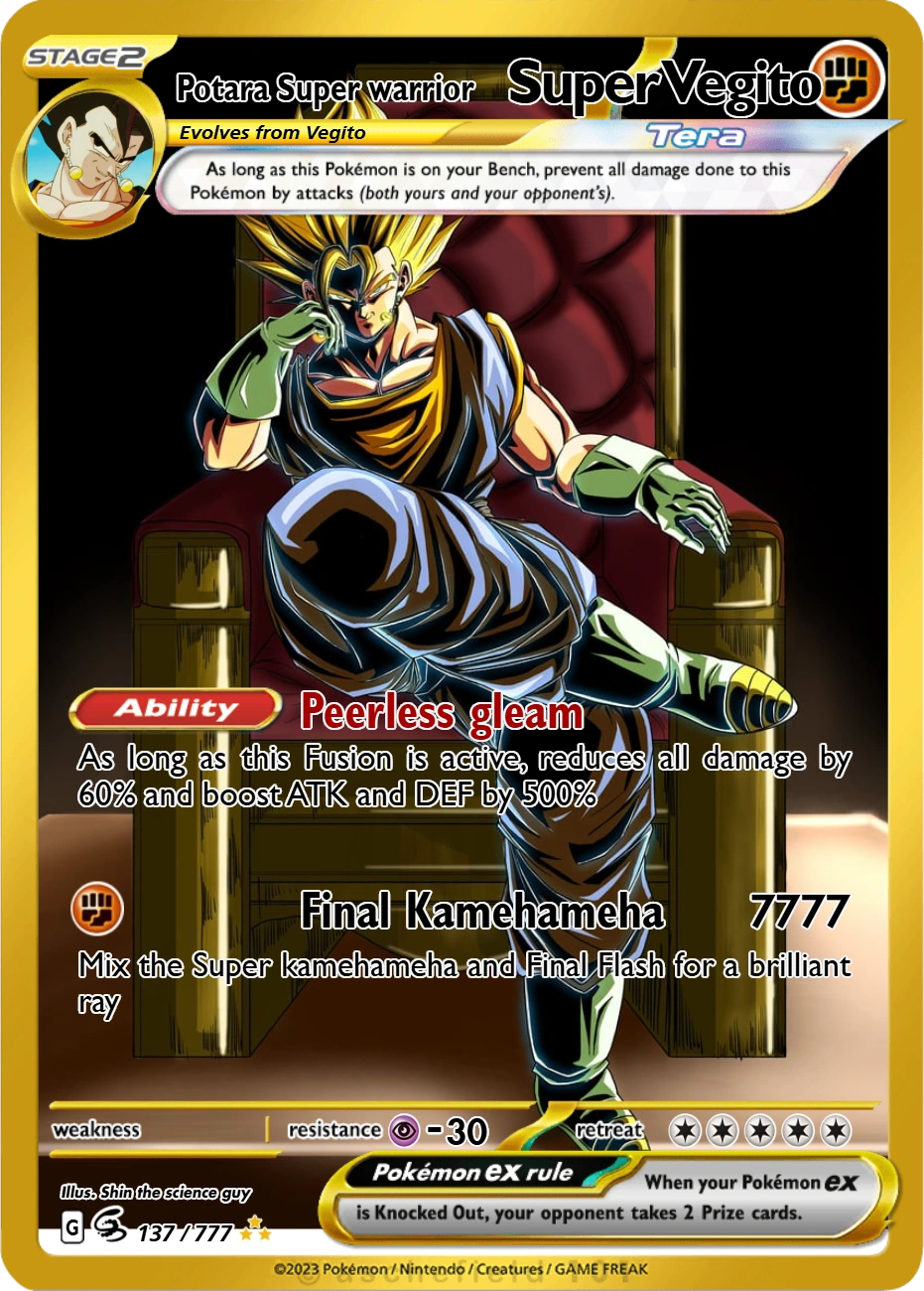 I made Custom pokemon Cards but with DBZ characters. | Fandom
