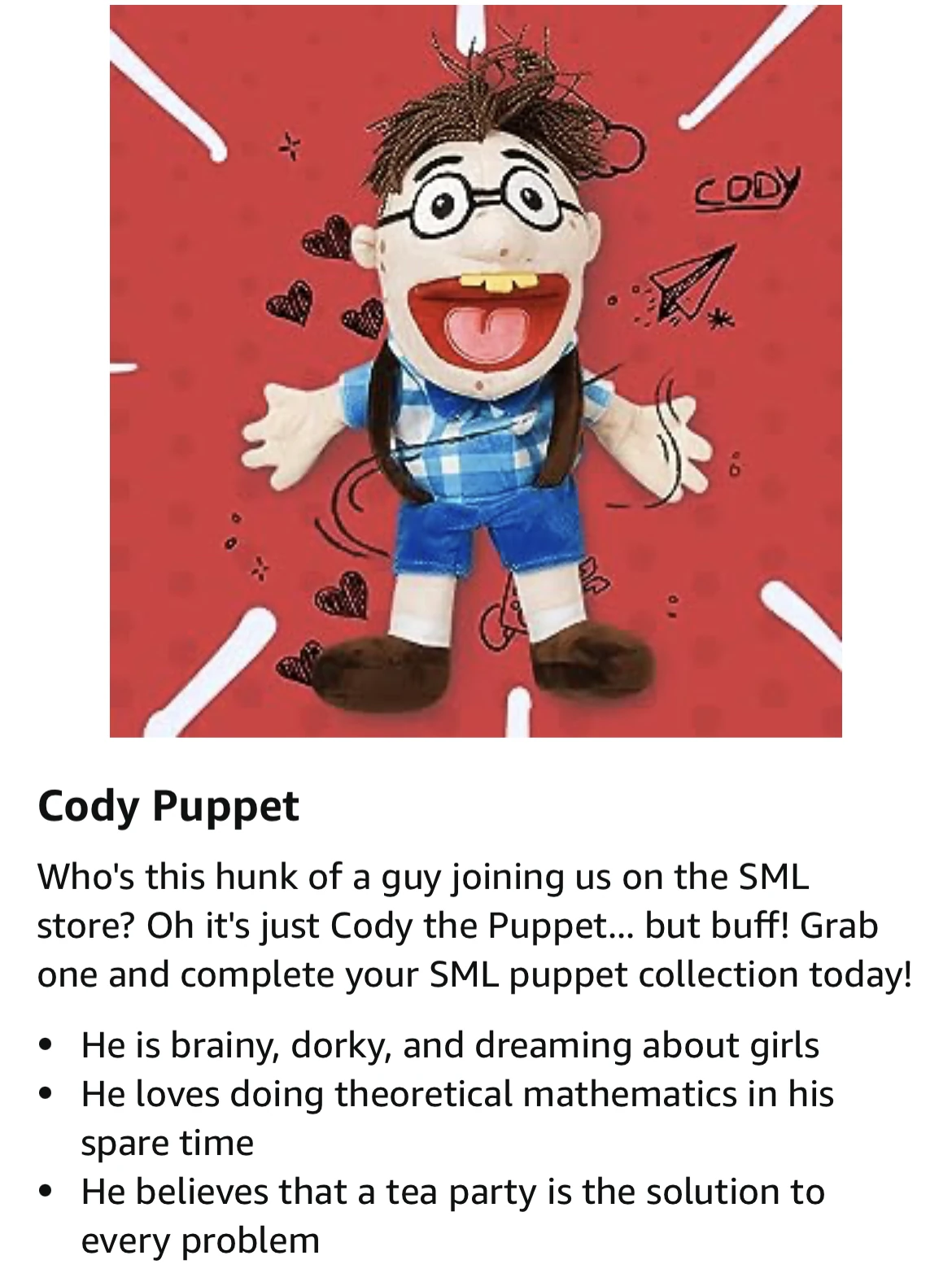 Cody wants to have a word with the description writer | Fandom
