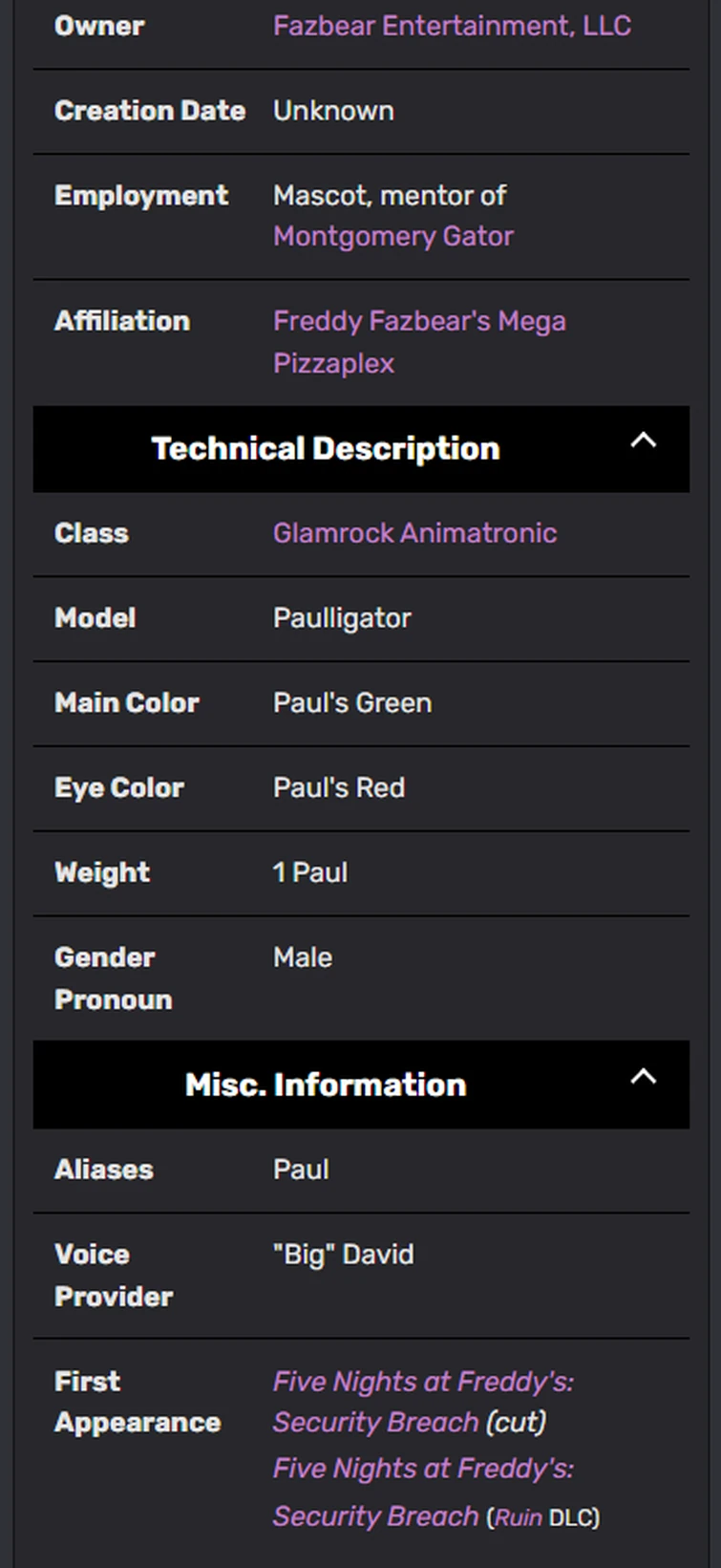WE HAVE ARCHIVED PAUL INFO. | Fandom