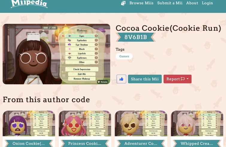You play Miitopia and want Cookie Run Miis? Here you go: | Fandom