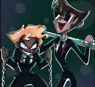 Agent One & Agent Two VS V & J (Helluva Boss VS Murder Drones) | Fandom