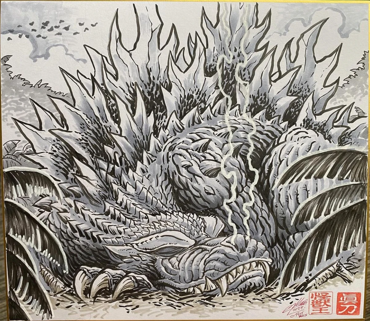 Sleeping Godzilla by Matt Frank🦖💤 | Fandom