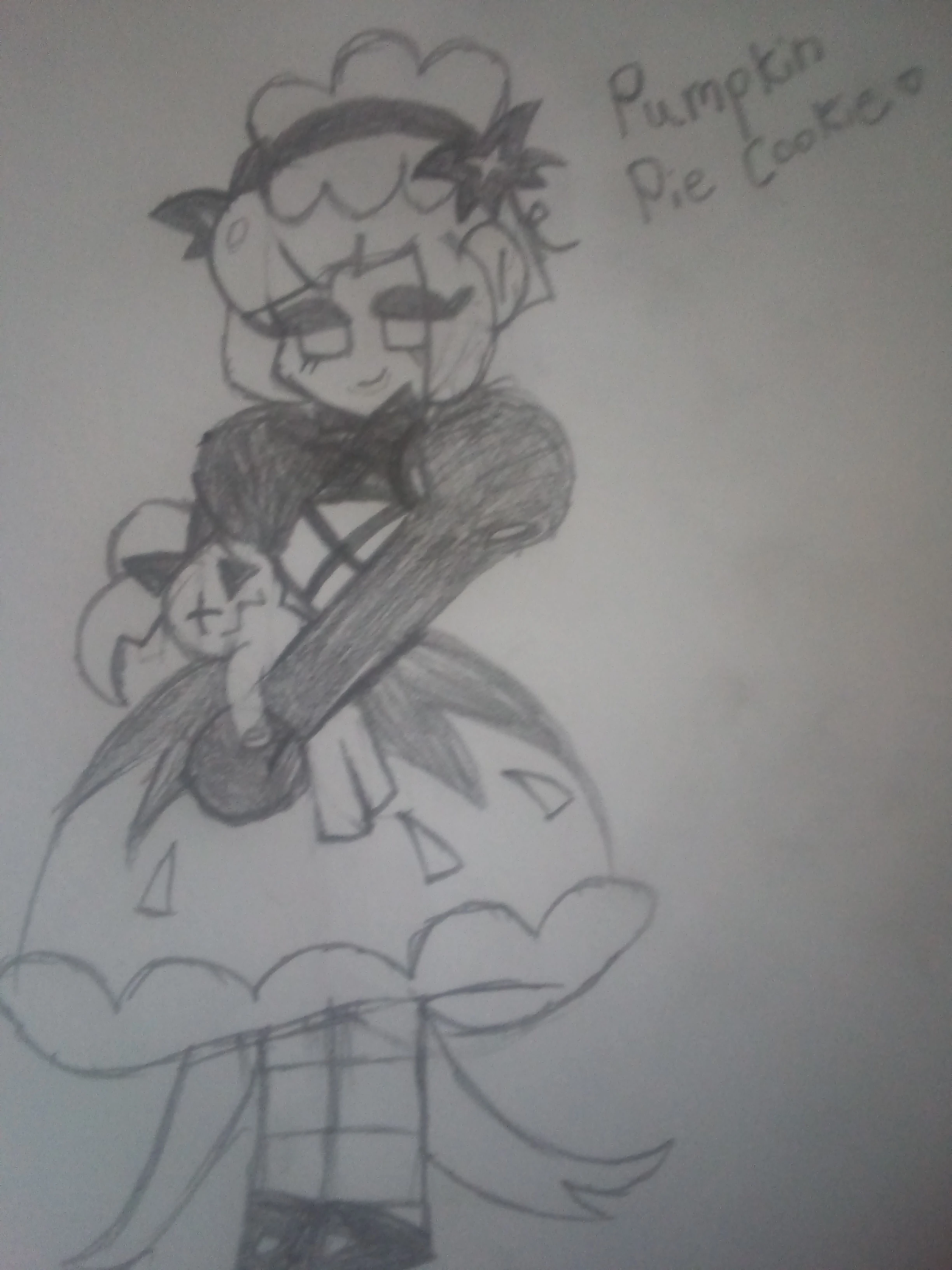 a pumpkin pie cookie with a wonky pompon | Fandom