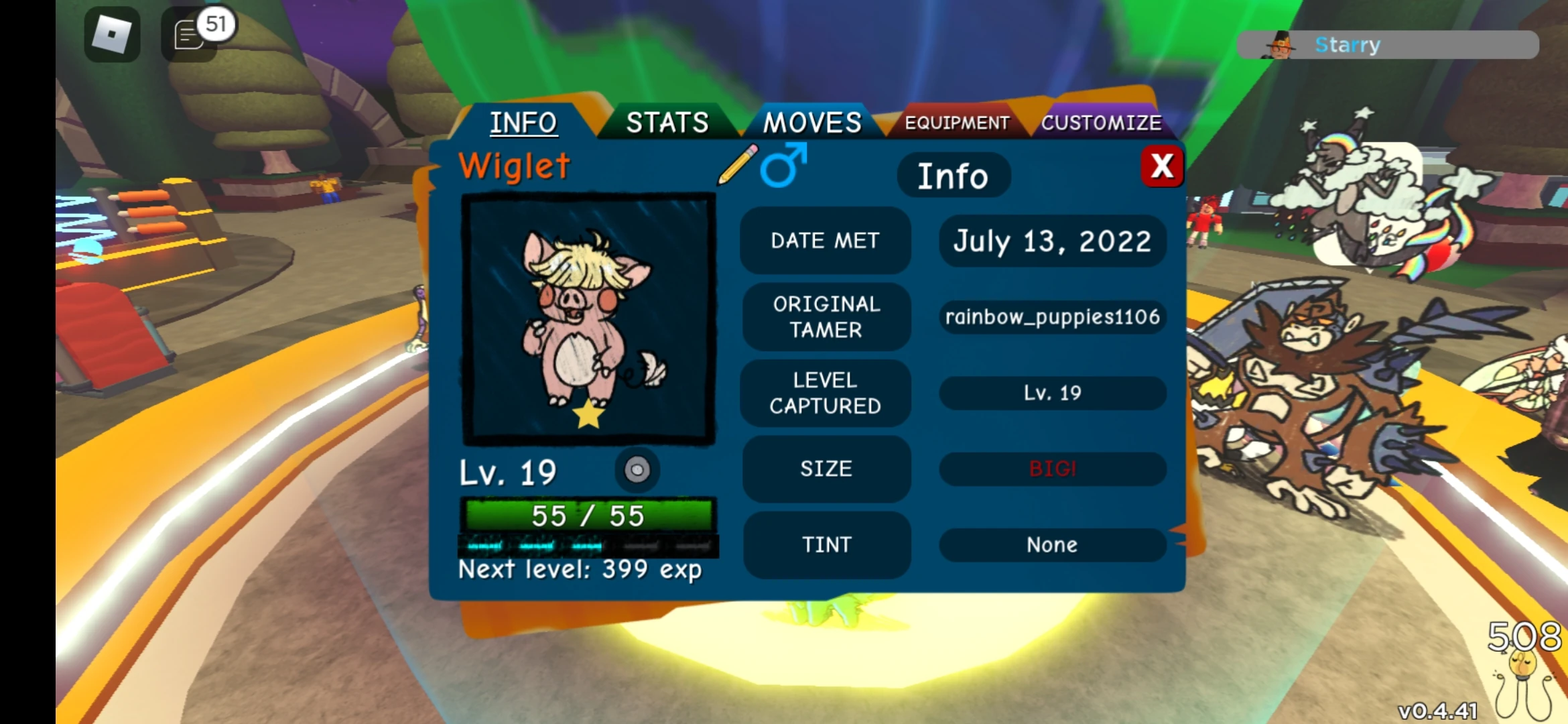 I somehow own two big 1* Wiglet that i got from Wonder Trade | Fandom