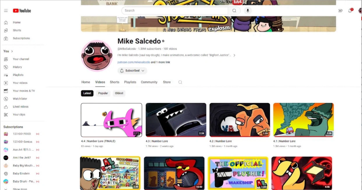 My 4.4 | Number Lore on new video from Mike Salcedo on YouTube by ...