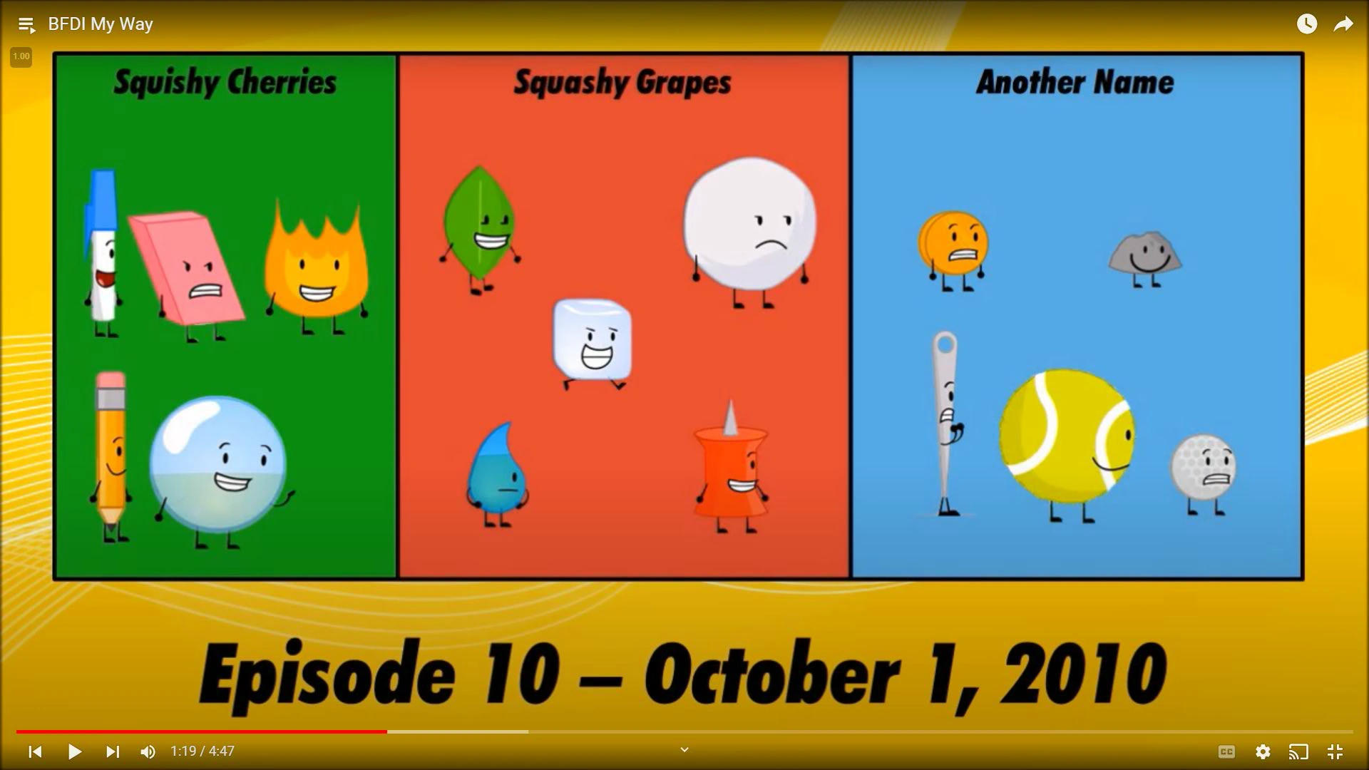 does anyone else love to watch really old "bfdi my way" videos?? theyre ...
