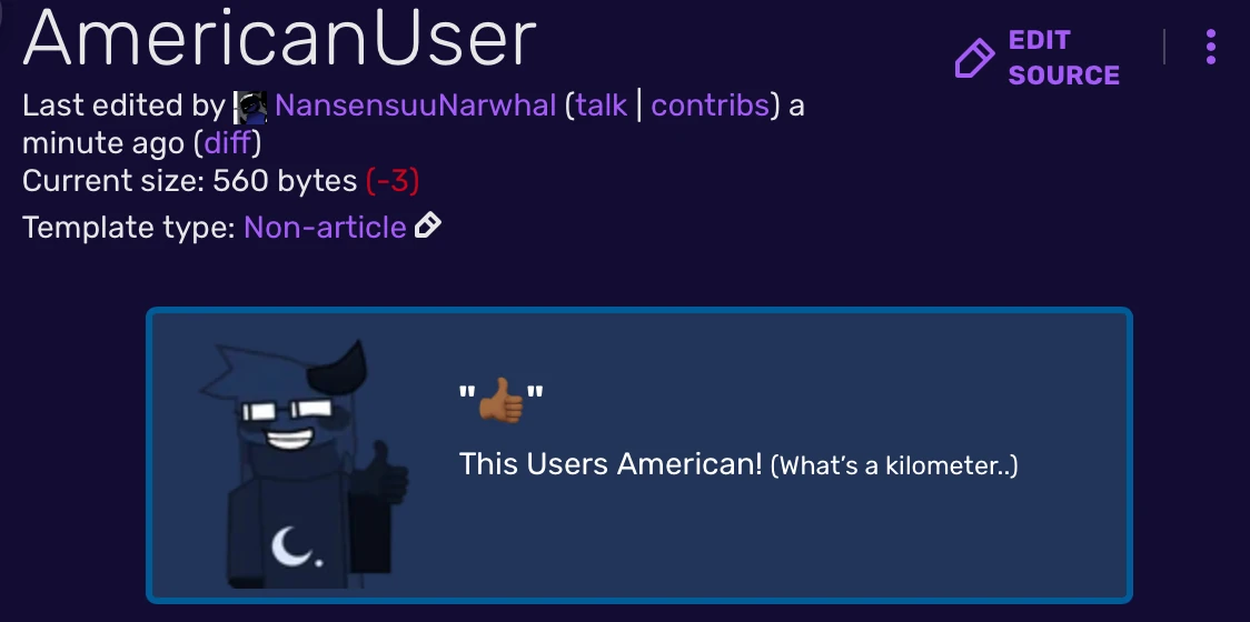 My first template… | Fandom