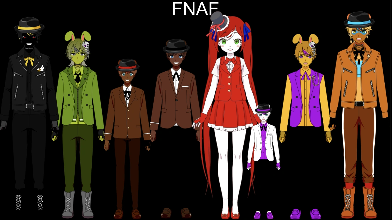 All animatronics w/ anime character creator w/ actual animatronics ...