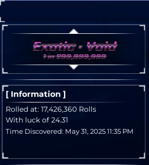 I Got Sigma Exotic Void!1!!1! | Fandom