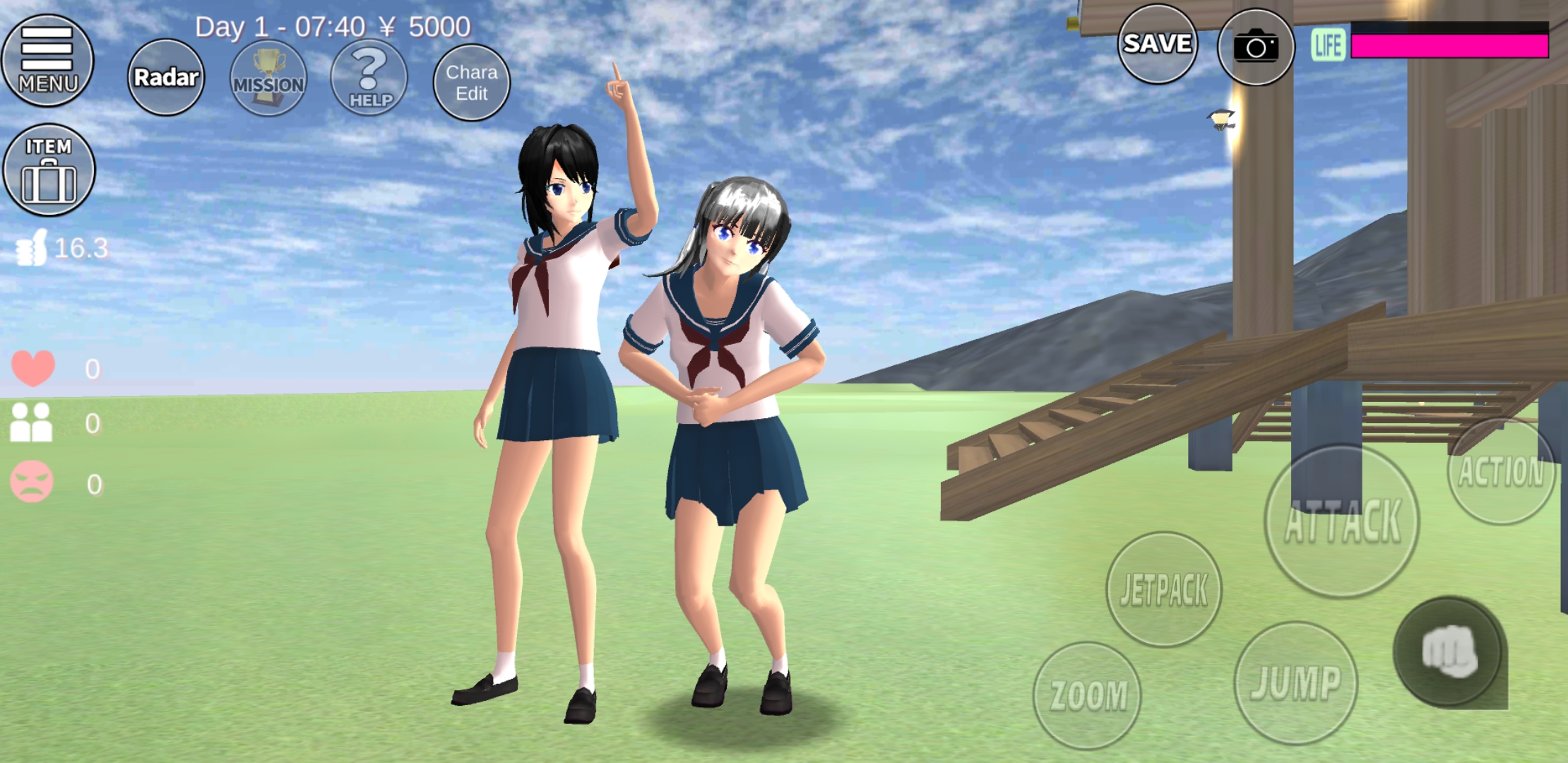 So I was Playing Sakura school simulator Which Is A Yandere Simulator ...