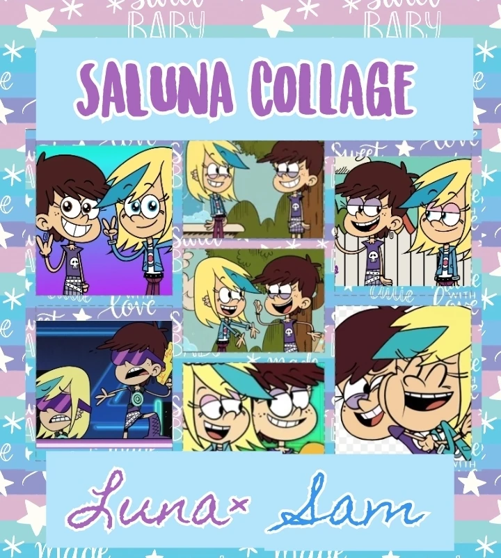 Luna×Sam aka SaLuna collage 💜💙 | Fandom