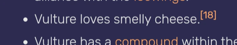 Canon Character Refs Revamped Day 36, Vulture | Fandom