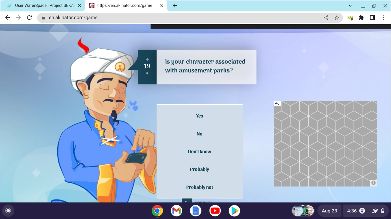 trying out characters on akinator | Fandom