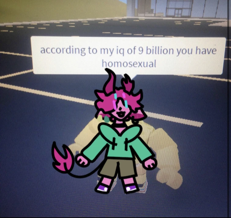 Guess who just drew their ocs over cursed Roblox images | Fandom