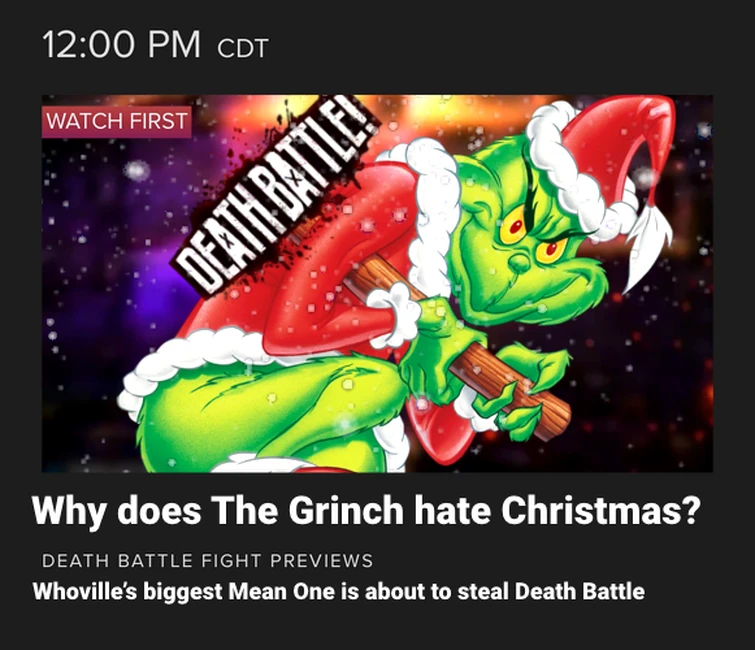Grinch Vs Jack fan made previews | Fandom