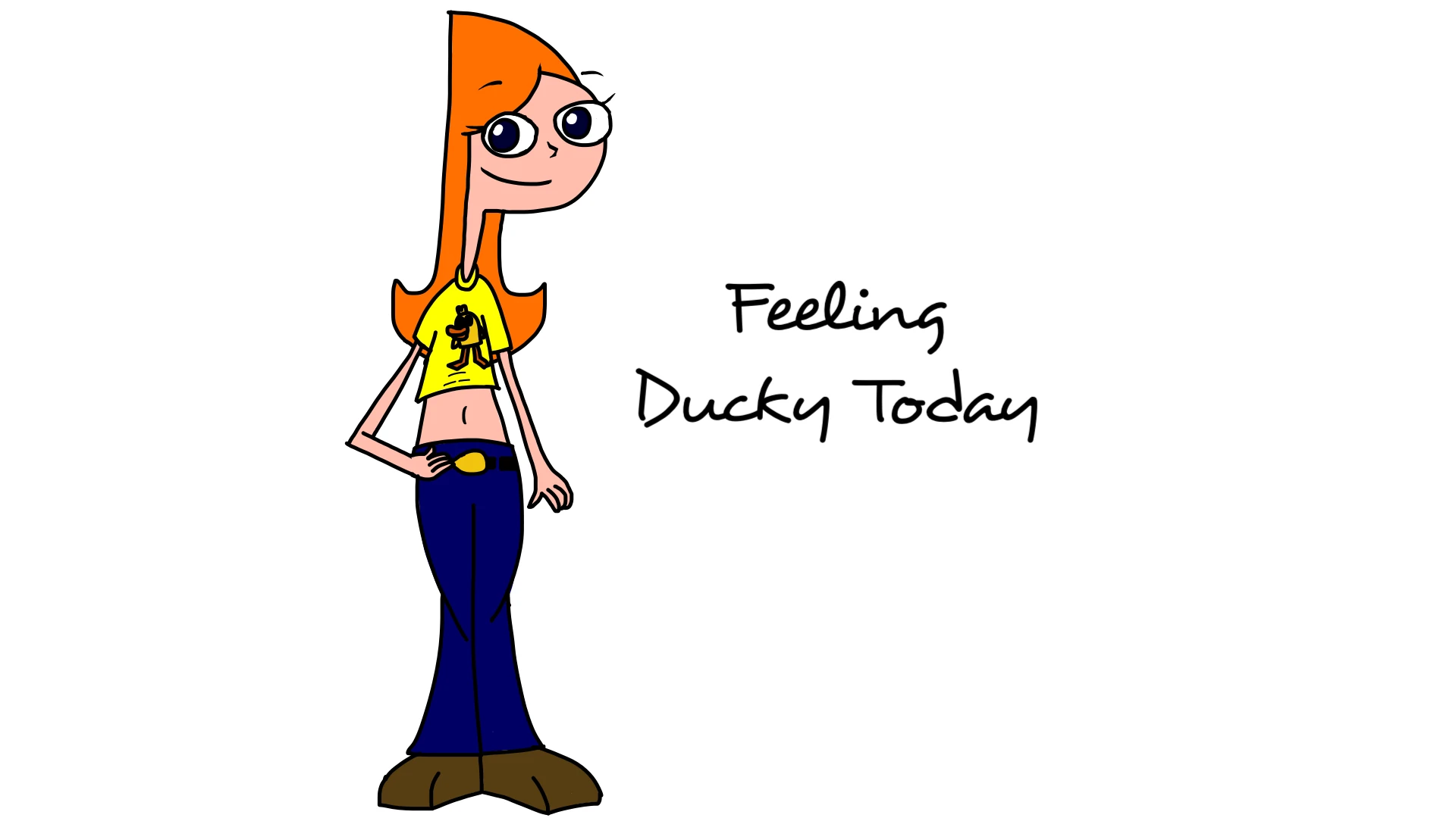Check out this cute drawing of Candace in a bare midriff Ducky Momo ...