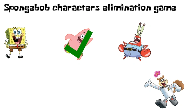 Spongebob characters elimination game 13 | Fandom