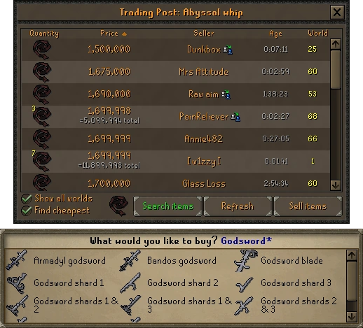 Trading post | Old School RuneScape Wiki | Fandom