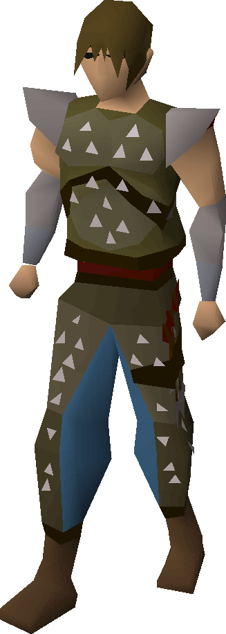 Trimmed studded leather armour | Old School RuneScape Wiki | Fandom