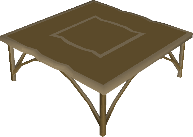 Teak kitchen table | Old School RuneScape Wiki | Fandom